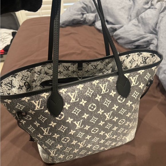 Louis Vuitton | Bags | Louis Vuitton Denim Monogram Jacquard Neverfull ...